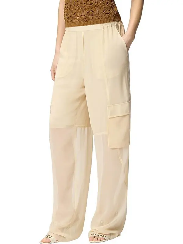 Pinko Casteggio Georgette Pants - Sea Mist