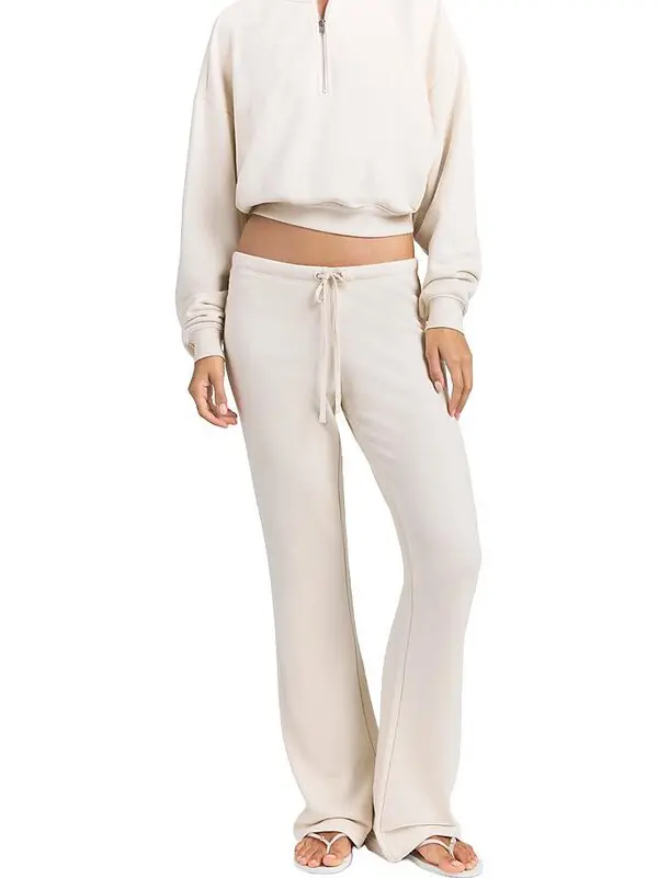 SKIMS Drapey French Terry Wide Leg Pants - Buff