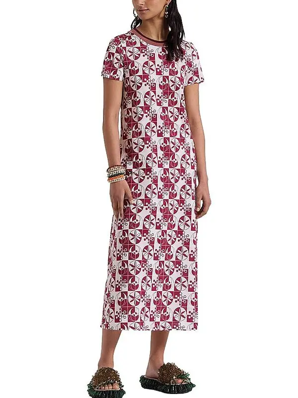 La DoubleJ Sporty Swing Dress - Eclipse Bordeaux