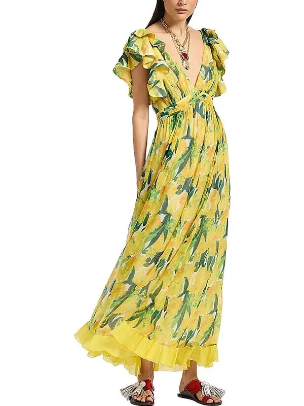 La DoubleJ Penelope Maxi Dress - Zesty Yellow