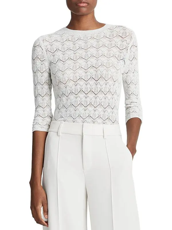 Vince Lace Knit Top - Dandelion
