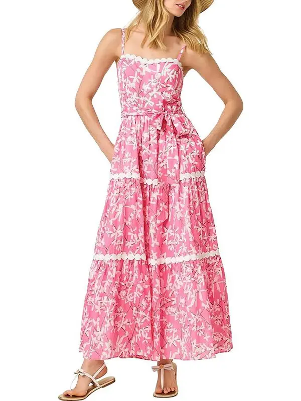 Lilly Pulitzer® Laney Maxi Dress With Floral Print - Confetti Pink Liza
