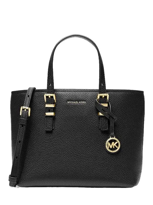 Michael Kors Laila Small East West Leather Crossbody Tote - Black