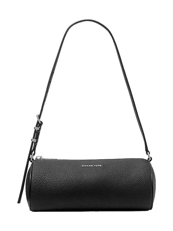 Michael Kors Barrel Leather Pochette - Black
