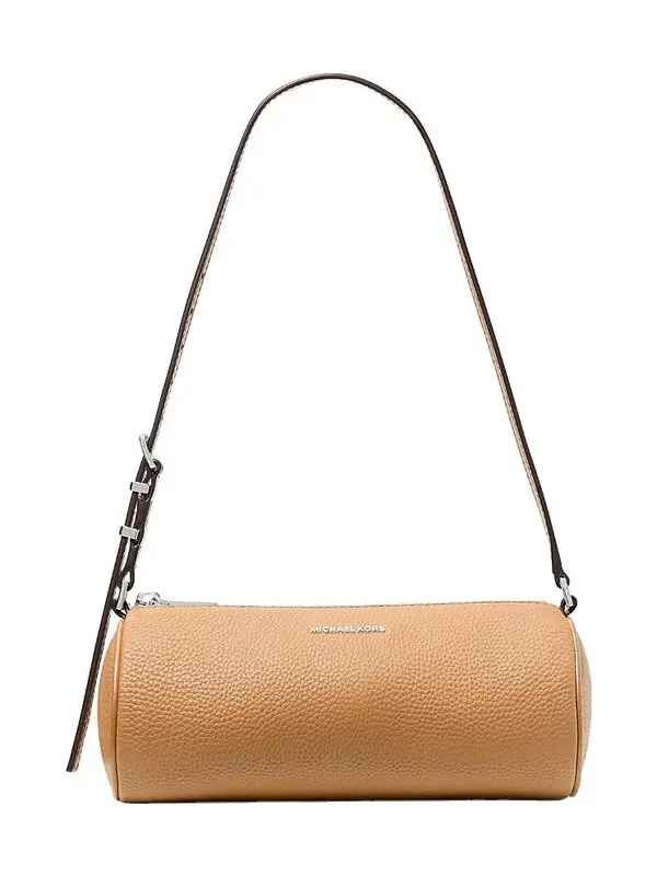 Michael Kors Barrel Leather Pochette - Peanut
