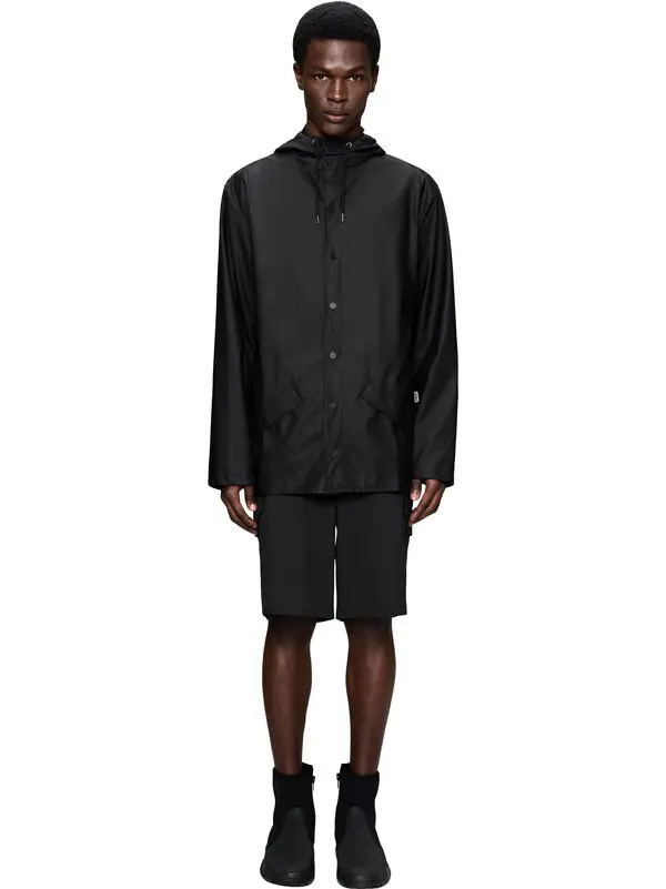 Rains Waterproof Pu Jacket - Black