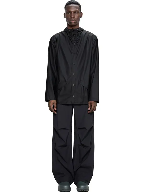 Rains Waterproof Pu Jacket - Black