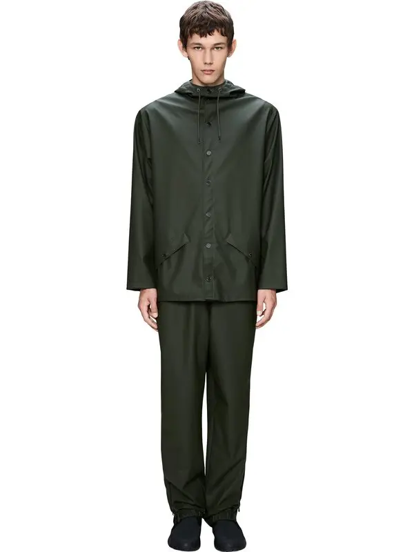 Rains Waterproof Pu Jacket - Green