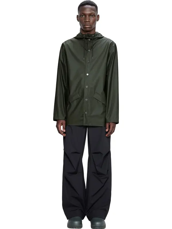 Rains Waterproof Pu Jacket - Green