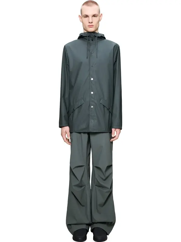 Rains Waterproof Pu Jacket - Grey
