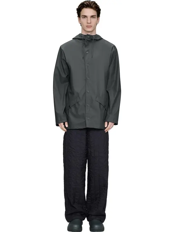 Rains Waterproof Pu Jacket - Grey