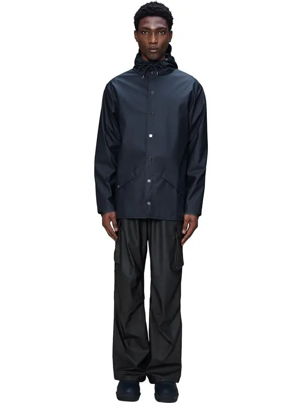 Rains Waterproof Pu Jacket - Navy
