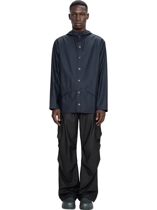 Rains Waterproof Pu Jacket - Navy