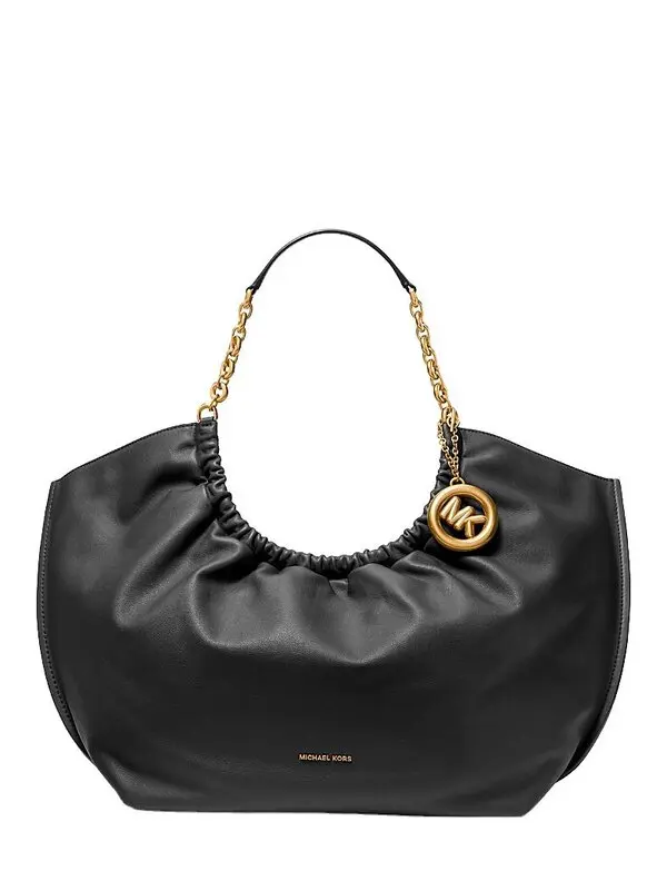Michael Kors Indie Leather Cinch Tote - Black