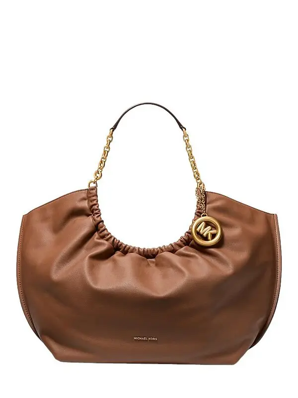 Michael Kors Indie Leather Cinch Tote - Luggage
