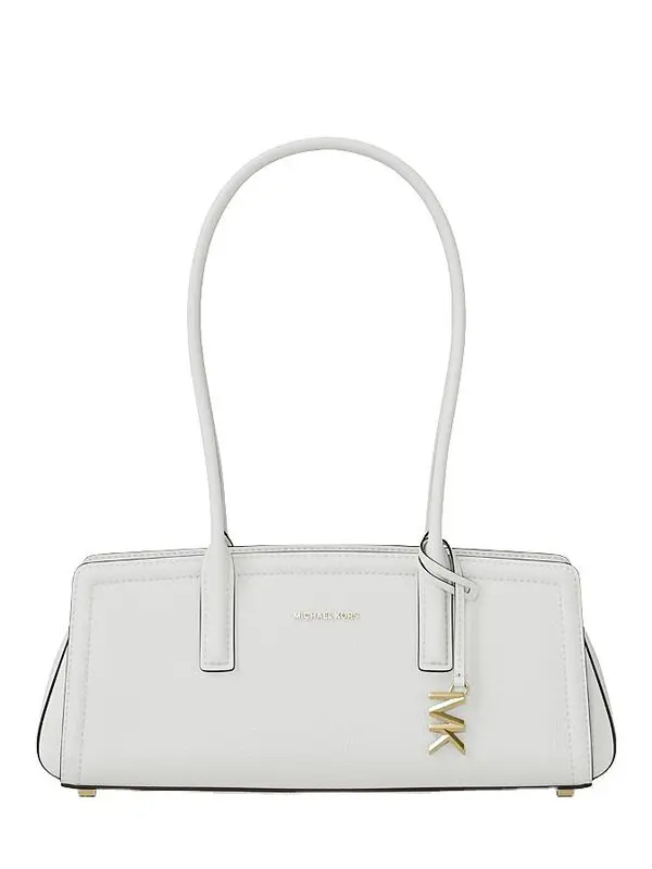 Michael Kors East/west Leather Shoulder Bag - Eggshell