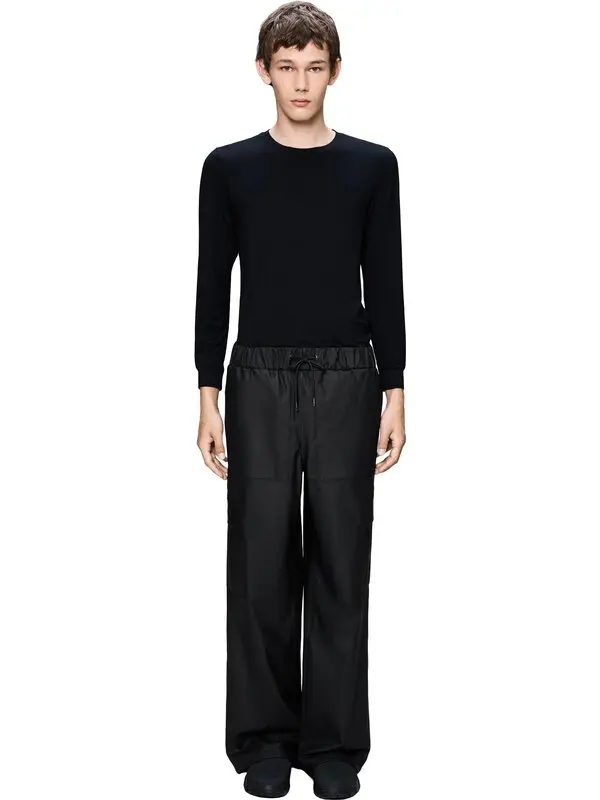 Rains Wide Fit Cargo Rain Pants - Black