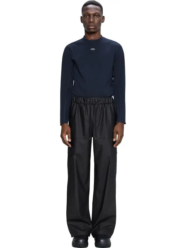 Rains Wide Fit Cargo Rain Pants - Black