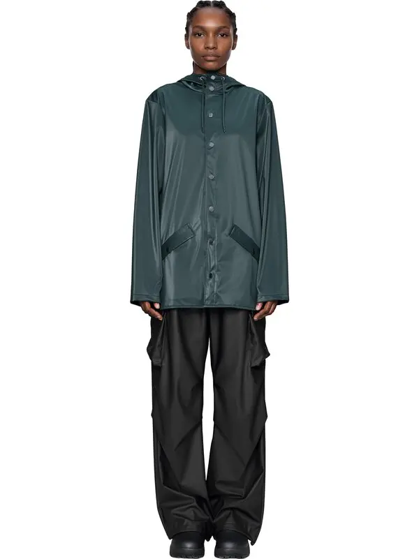 Rains Long Jacket Waterproof Rainwear - Green