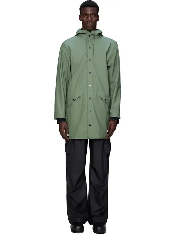 Rains Long Jacket - Green