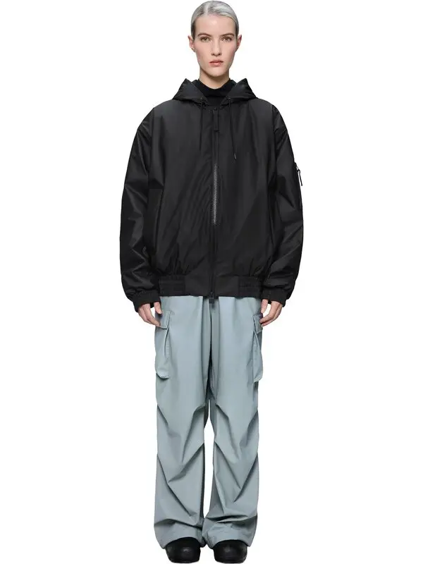 Rains Lohja Insulated Bomber Jacket - Black