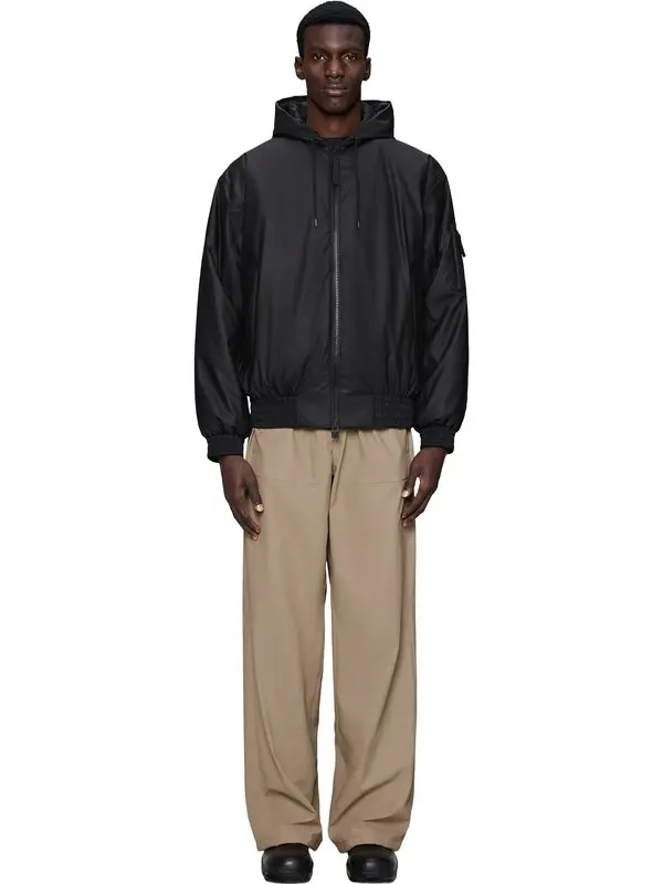 Rains Lohja Insulated Bomber Jacket - Black