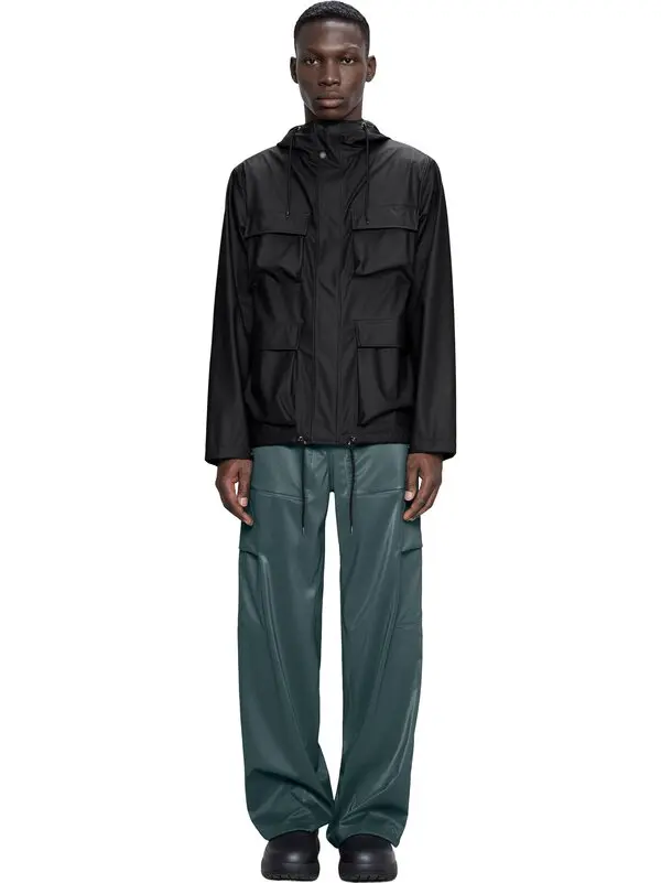 Rains Pocket Jacket - Black
