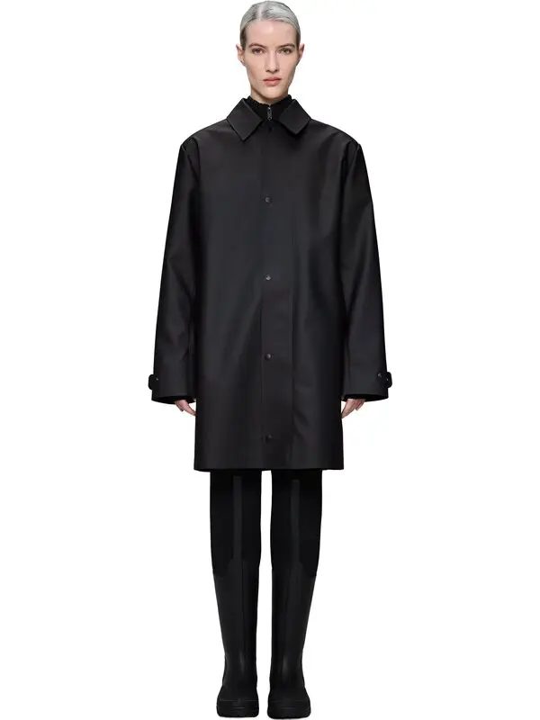 Rains Nara Long Jacket - Black