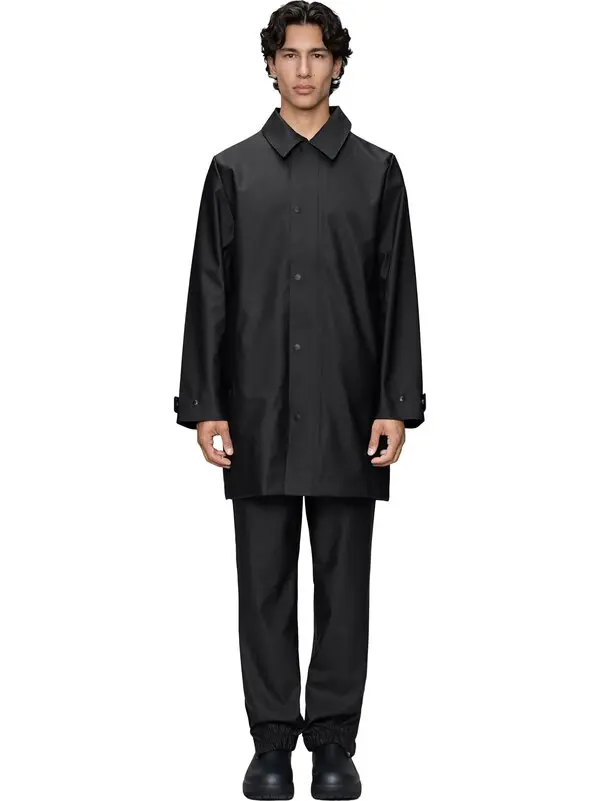 Rains Nara Long Jacket - Black