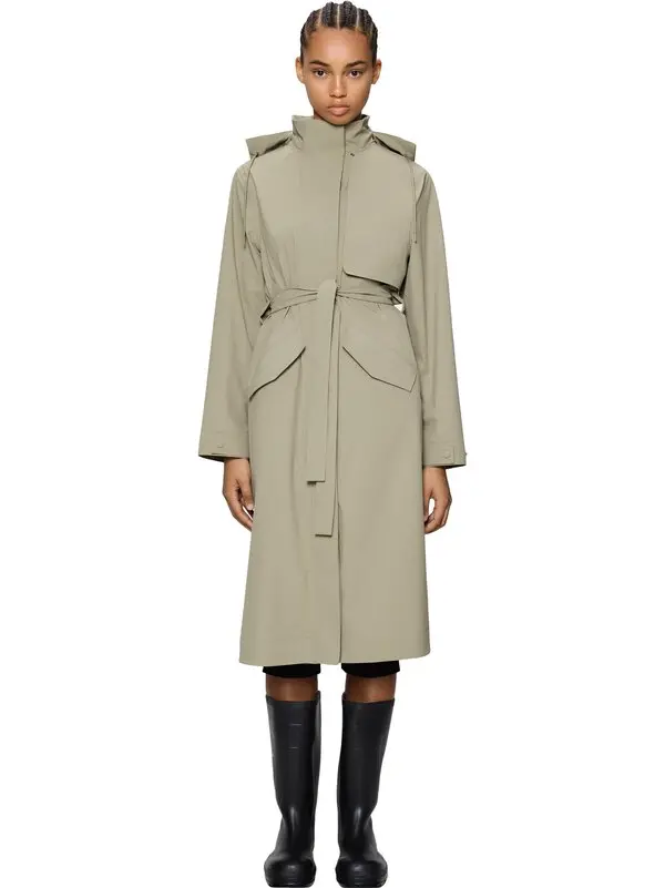 Rains Suva Hardshell W Coat - Beige