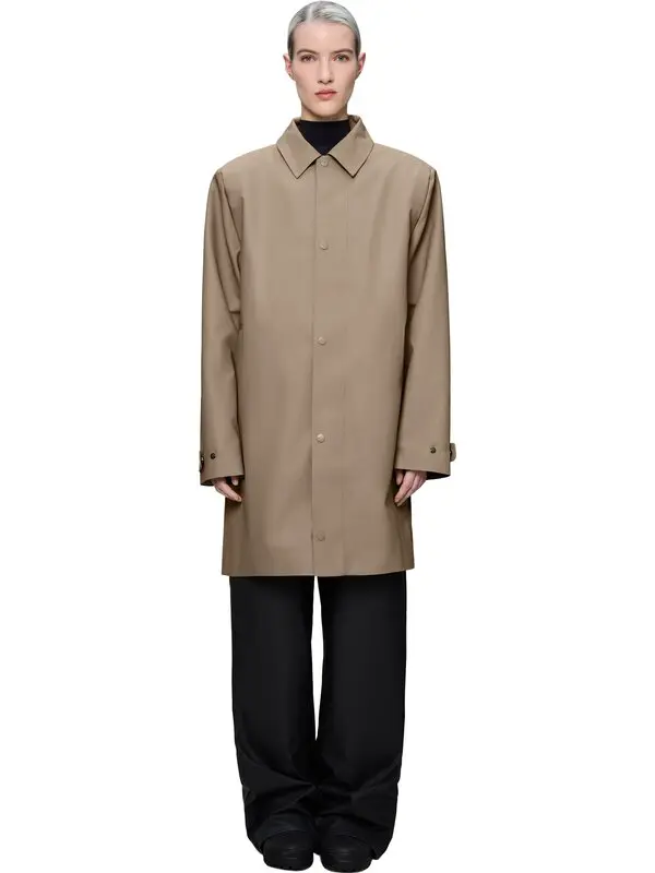 Rains Nara Long Jacket - Beige