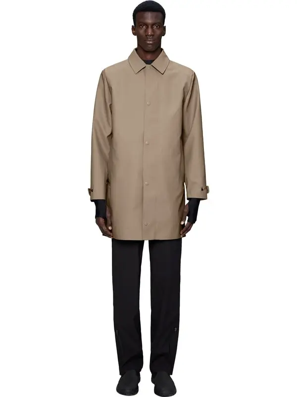 Rains Nara Long Jacket - Beige