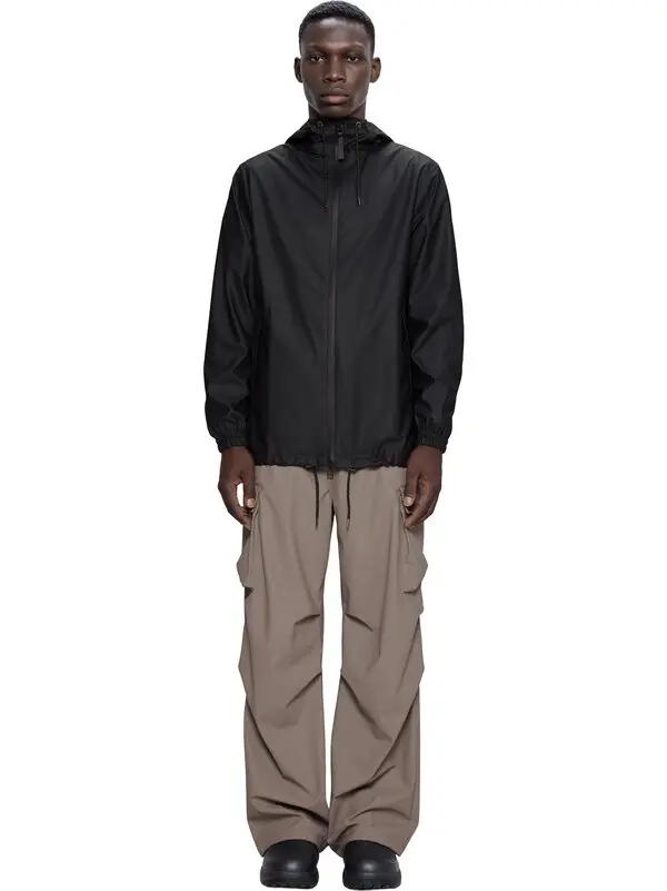 Rains Storm Breaker Hooded Waterproof Raincoat - Black