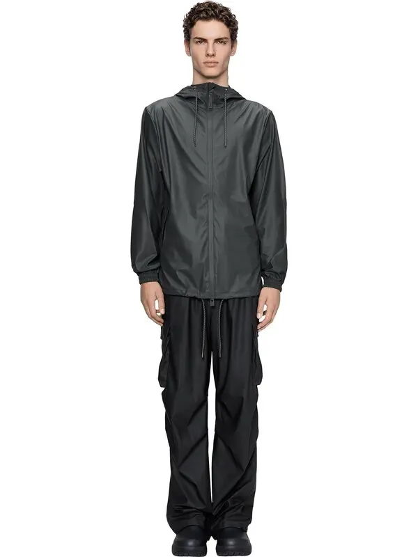 Rains Storm Breaker Hooded Waterproof Raincoat - Grey