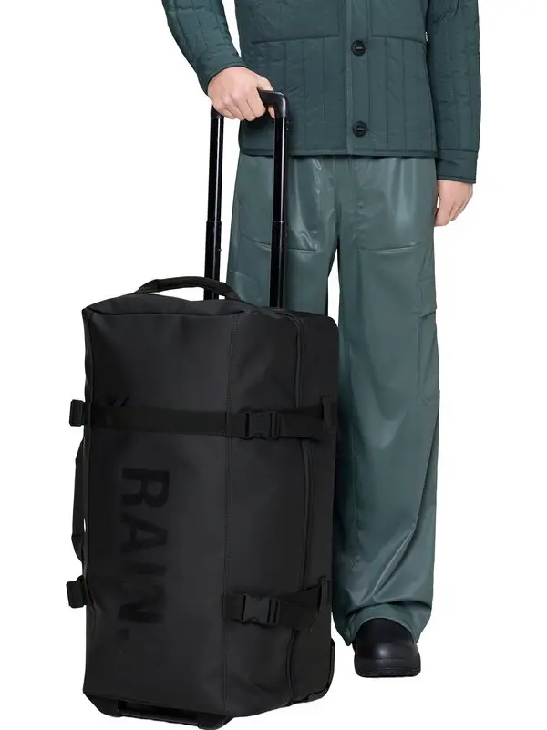 Rains Texel Check-in Trolley Bag - Black