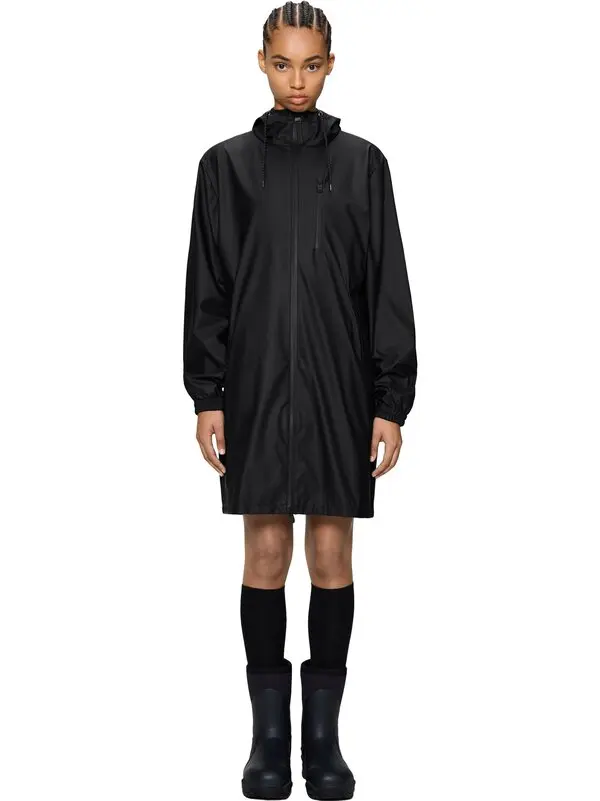 Rains Long Storm Breaker Waterproof Jacket - Black