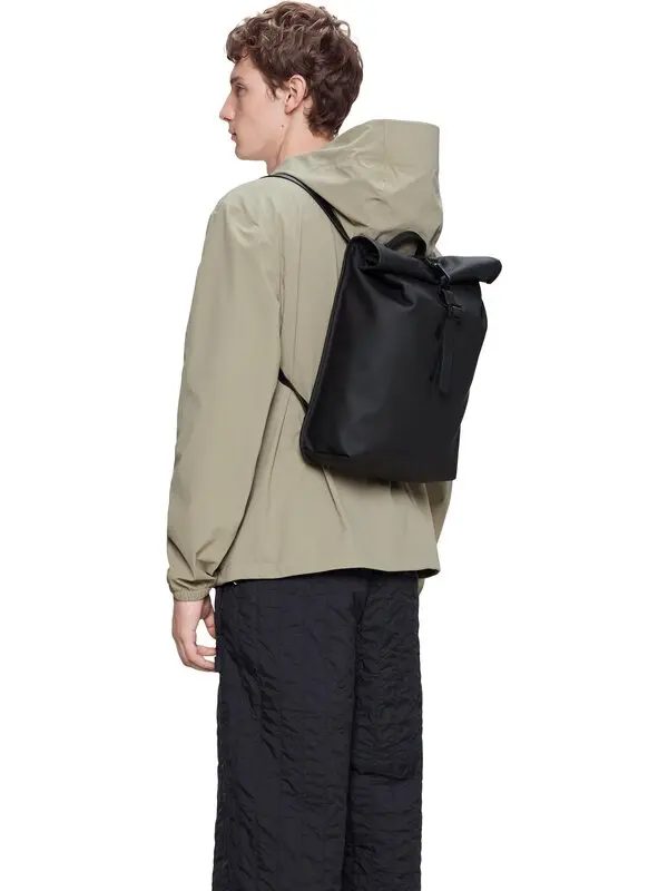 Rains Rolltop Rucksack Mini - Black