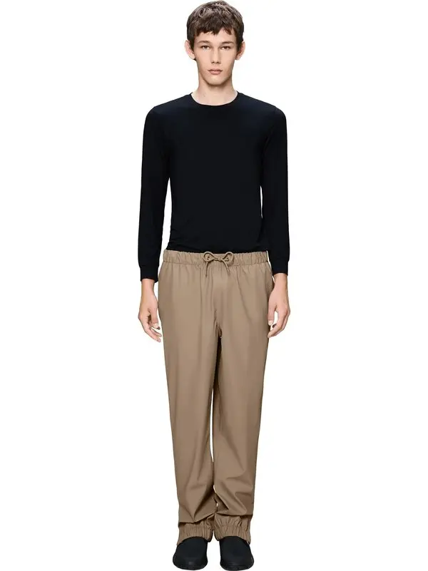 Rains Regular Fit Waterproof Pants - Beige