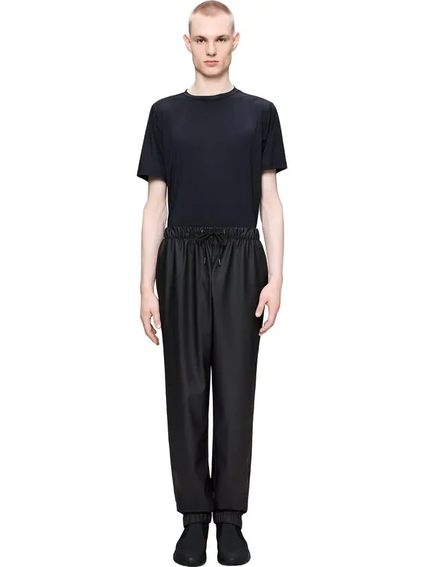 Rains Regular Fit Waterproof Pants - Black