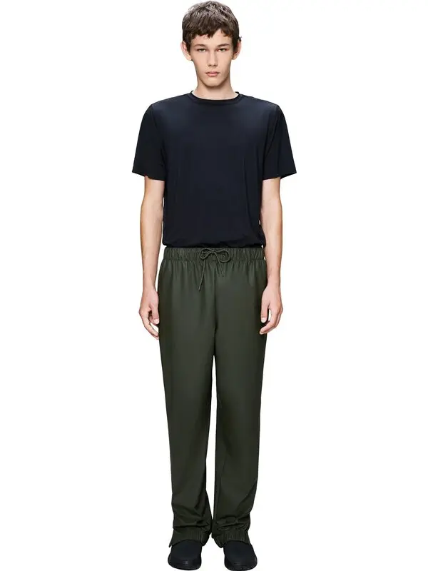 Rains Regular Fit Waterproof Pants - Green