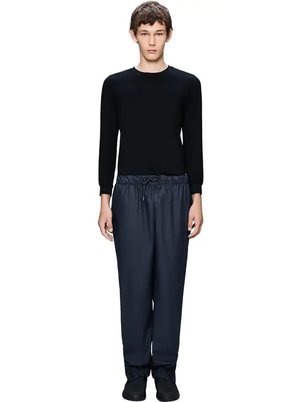 Rains Regular Fit Waterproof Pants - Navy