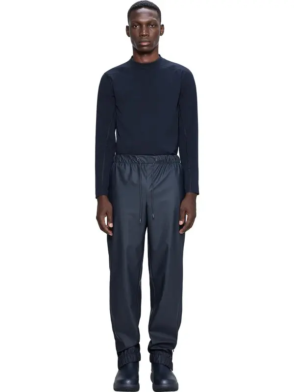Rains Regular Fit Waterproof Pants - Navy