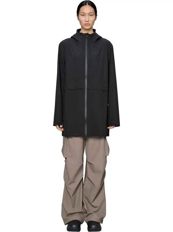 Rains Suva Hardshell Long Jacket - Black