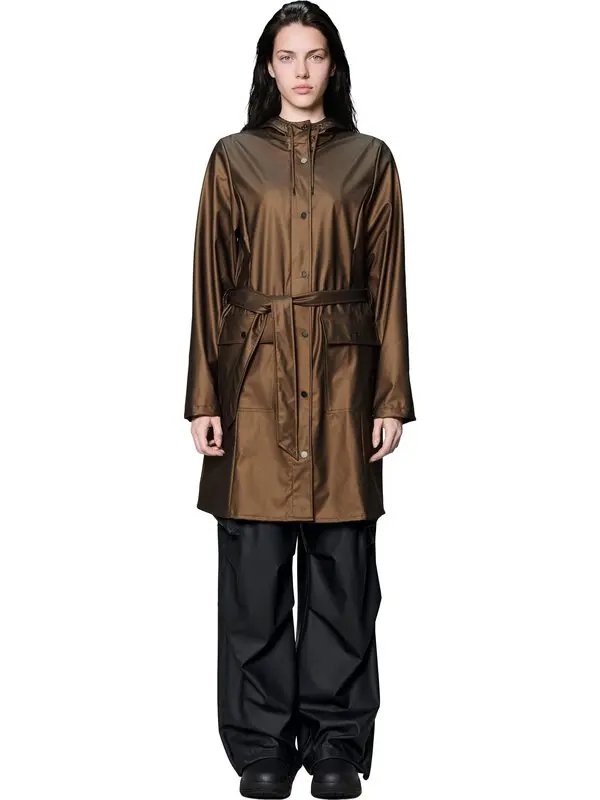 Rains Curve Long Jacket - Comet