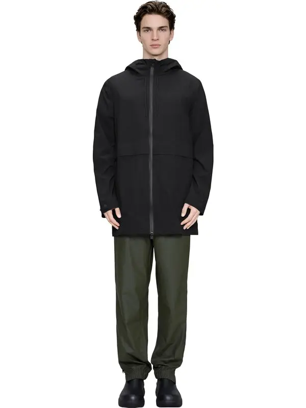 Rains Suva Hardshell Long Jacket - Black