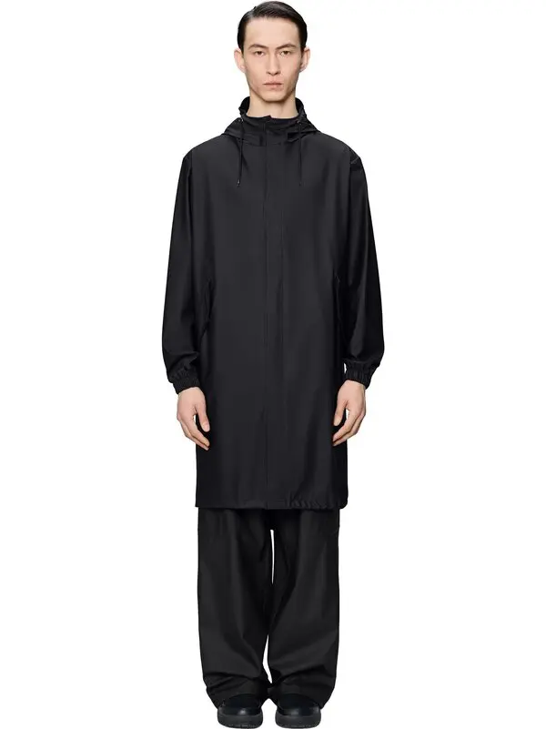 Rains Fishtail Parka Waterproof Raincoat - Black