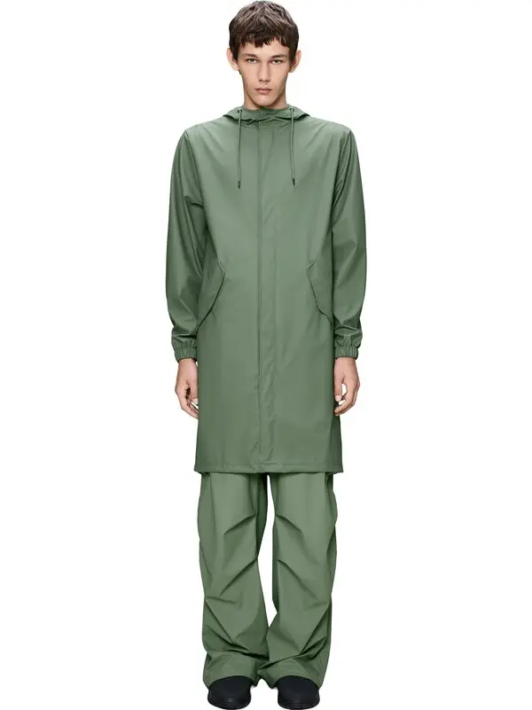 Rains Fishtail Parka Waterproof Raincoat - Green