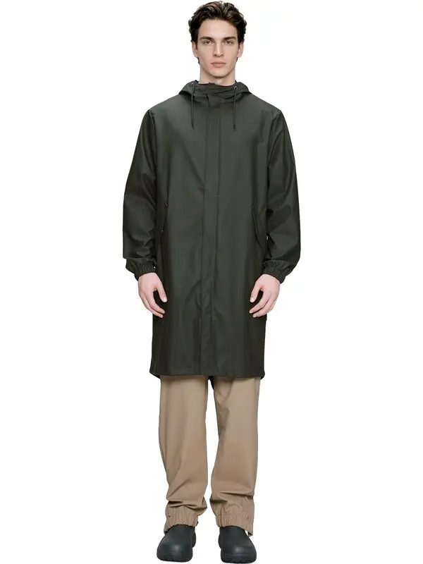 Rains Fishtail Parka Waterproof Raincoat - Green