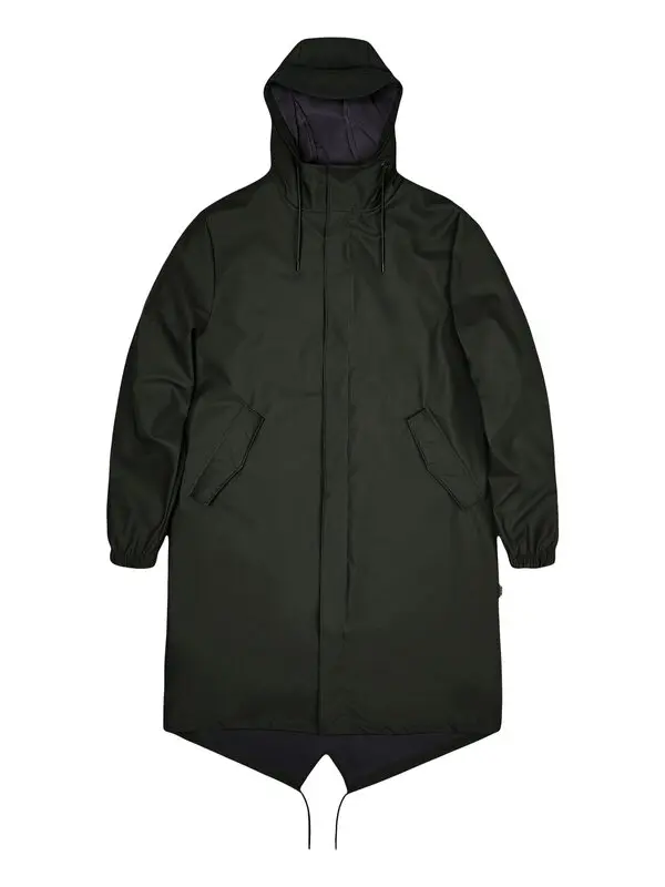 Rains Fishtail Parka Waterproof Raincoat - Green