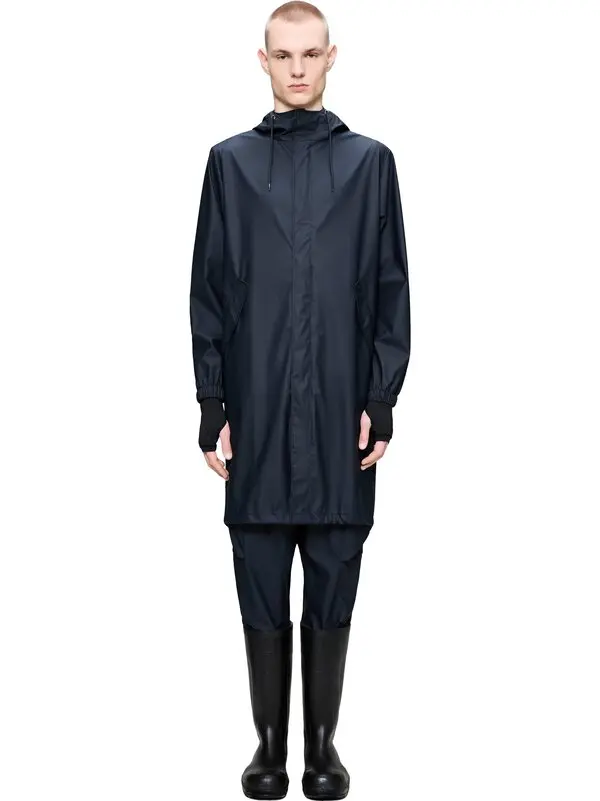 Rains Fishtail Parka Waterproof Raincoat - Navy